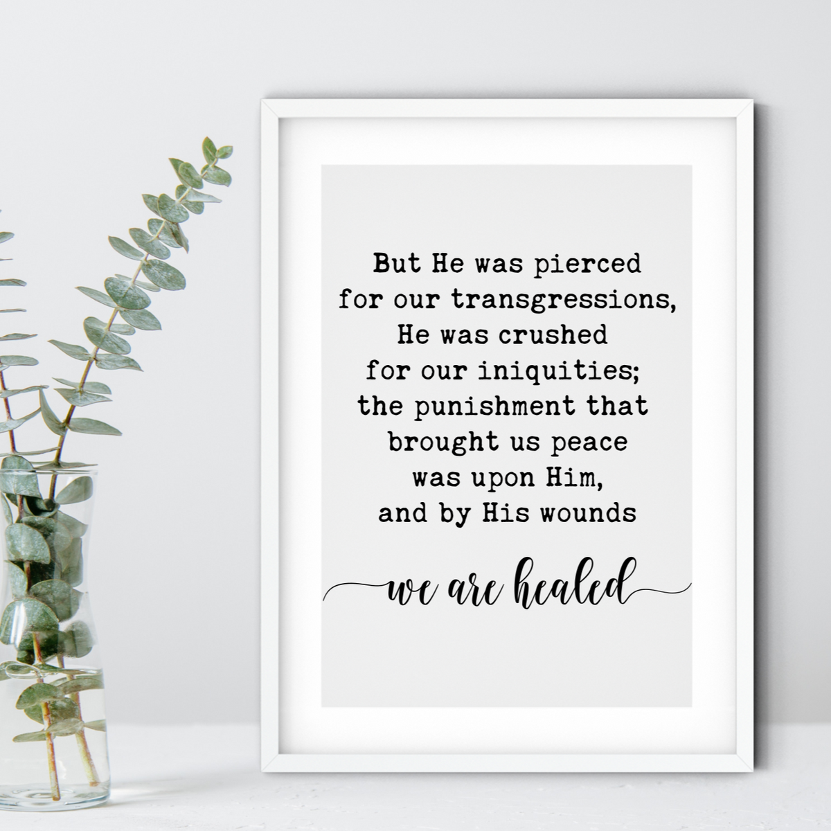 By His Wounds We Are Healed Printable, DIGITAL DOWNLOAD – Spreading ...